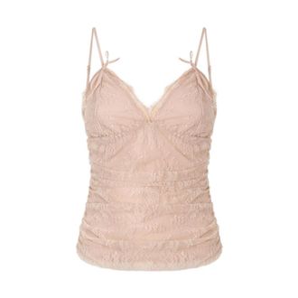 Pinko Fragola Spitzen-Top - - Blouses & Shirts - Damen - Rosa - XS