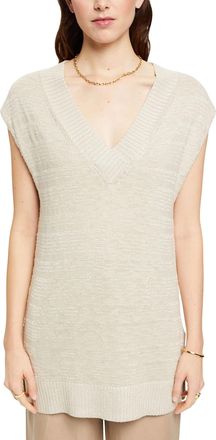 Esprit Collection Damen 023eo1i306 Pullover, 260/Light Taupe, XS