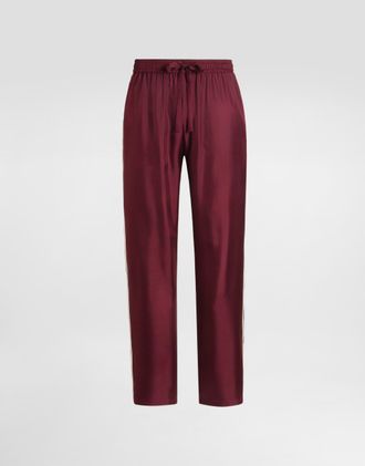 Dolce & Gabbana Hose Vanity Aus Seidentwill - Mann Hosen Und Shorts Bordeaux 50