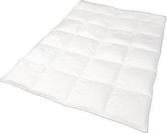 Irisette Daunenbettdecke »Lea«, 90% Daunen und 10% Federn | 155x220cm | Baumwollbezug | Hausstauballergiker geeignet