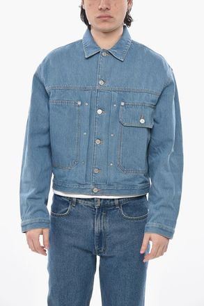 Givenchy Mid-Wash Denim Jacket with Rear Martingale Givenchy