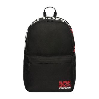 Superdry Schwarzer Rucksack mit besticktem Logo Laptopfach - - Bags - Damen - Schwarzk - ONE SIZE