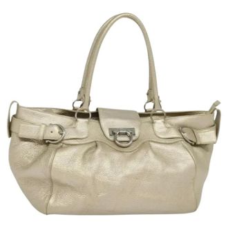 Ferragamo Sac cabas Pre-owned - Femme - Pre-owned - Beige - Taille: ONE Size