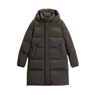 Woolrich Kelly Long Daunenjacke - - Coats - Damen - Gr&uuml;n - L
