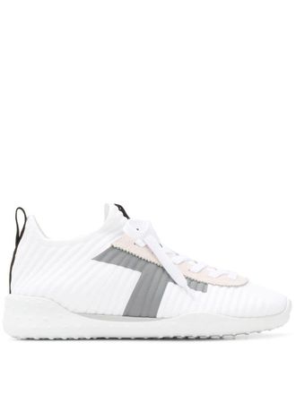 Tod's Gerippte Sneakers - Wei&szlig;