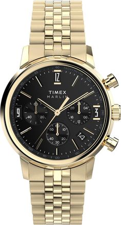 Timex Uhr Timex Marlin Quartz Chronograph TW2W59900 Goldfarben
