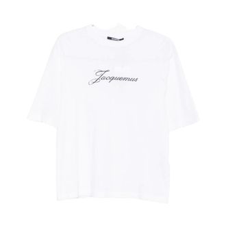 Jacquemus Femme, Tops, Blanc, Taille: 42 FR Le T-shirt