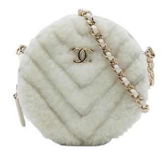 Chanel Pre-owned Gesteppte Shearling Umh&auml;ngetasche - - Pre-owned - Damen - Wei&szlig; - ONE SIZE