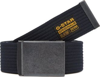 G-Star Mens Webbing Belt, Black Metal/Salute, One Size