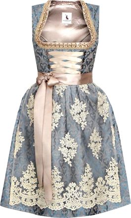 Alpenm&auml;rchen Midi Dirndl Frederike aus Exklusiver Kollektion inkl. Sch&uuml;rze Gr.42 - ALM667