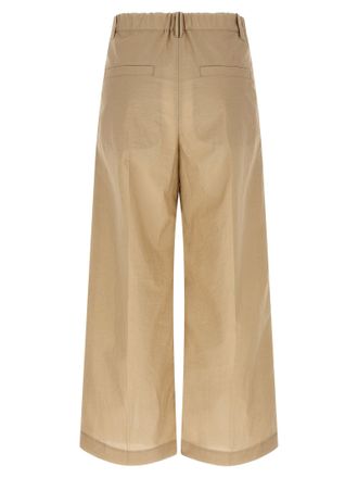 Brunello Cucinelli Womens Beige Cotton Casual Pants