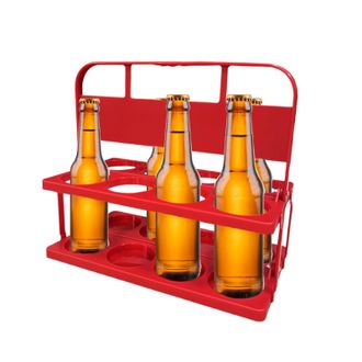 Generic Flaschenbox, Bierhalter, tragbarer Flaschenhalter f&uuml;r Getr&auml;nke, Packung mit 8 wiederverwendbaren Biertr&auml;gern, zusammenklappbare Boxen zum Servieren un
