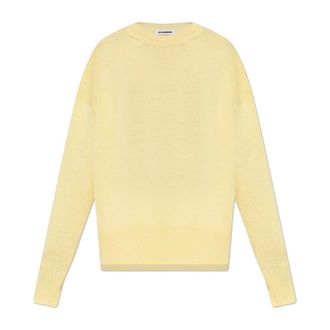 Jil Sander Cashmere-Pullover mit Relaxed Fit - - Knitwear - Damen - Gelb - S