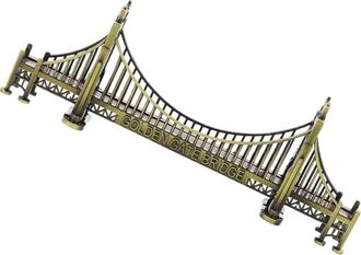 Cabilock Vintage Brückenmodell San Francisco Brücke Aus Zinklegierung Handgefertigte Architekturmodellskulptur Für Büro Und Wohndekoration Tischornament Für Wo