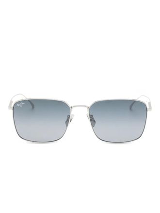 Maui Jim lunettes de soleil Kahako &agrave; monture carr&eacute;e - Argent