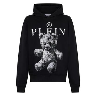 Philipp Plein Homme, Sweatshirts et sweats &agrave; capuche, Noir, Taille: XL SweaT-shirt &agrave; capuche Teddy