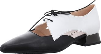 Hispanitas Damen Schnürschuh Soho V25 von Hispanitas in Weiß mit Schwarz im Stil der 20iger Jahre. schwarz/weiß Gr. 37