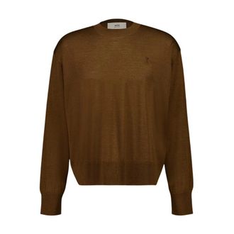 Ami Homme, Pulls, Brun, Taille: L Ami de Coeur Crewneck Sweater