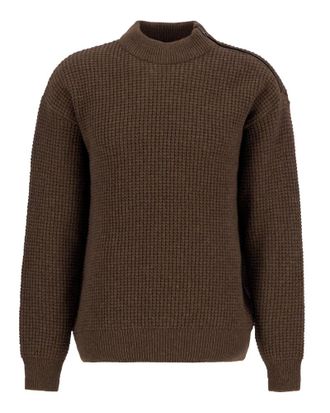 Barbour Heavy Strick-Pullover mit Rei&szlig;verschluss am Kragen in