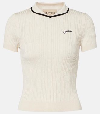 Valentino Top aus Rippstrick