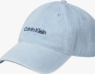 Calvin Klein Casquette en jean &agrave; logo brod&eacute;