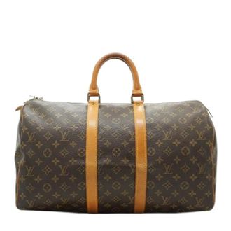 Louis Vuitton Pre-owned Cuir sacs-de-voyage - Femme - Pre-owned - Brun - Taille: ONE Size