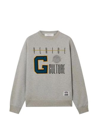 Golden Goose Journey Unisex Over Cotton Heavy Fleece Ribbed Side Vin
