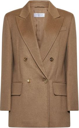 Max Mara Falster Kamelhaar Blazer Jacke - - Jackets - Damen - Braun - M