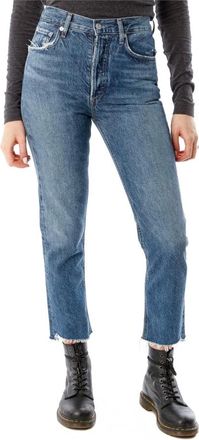 A Gold E Femme, Jeans, Bleu, Taille: W31 Riley Crop Jeans