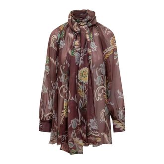 Etro Seidenbluse mit Paisley-Print - - Blouses & Shirts - Damen - Mehrfarbig - XS