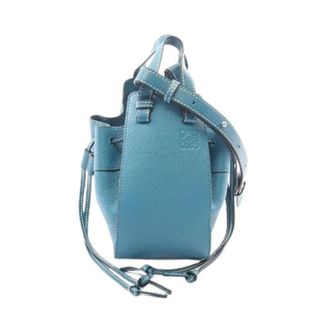 Loewe Pre-owned Sac seau mini Hammock &agrave; cordon en cuir 2-en-1 - Femme - Pre-owned - Bleu - Taille: ONE Size