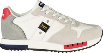 Blauer Wei&szlig;er Polyurethan Herren Sneaker