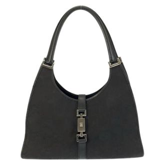 Gucci Pre-owned Jackie Jumbo GG Canvas Lederhandtasche - - Pre-owned - Damen - Schwarzk - ONE SIZE