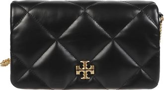 Tory Burch Tory Burch Crossbody Bags - Kira Diamond Quilt Charm Chain Wallet Black - Gr. unisize - in Schwarz - f&uuml;r Damen