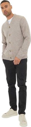 Threadbare Dutch Strickjacke f&uuml;r Herren (Holzkohle-Mergel)