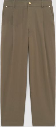 Drôle de Monsieur Pantalon Homme Cropped Twill Taupe