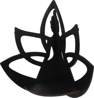 BESPORTBLE SEWACC Holz eckregal Schwebend Lotusform Stabiles Wandregal aus Nat&uuml;rlichem Holz Tragf&auml;higes Einfach zu Installierendes Dekoratives Eckregal f&uuml;r Wohnz