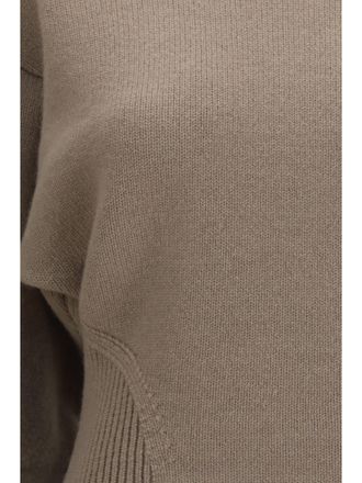 Alaia Cashmere Crewneck Sweater - Beige