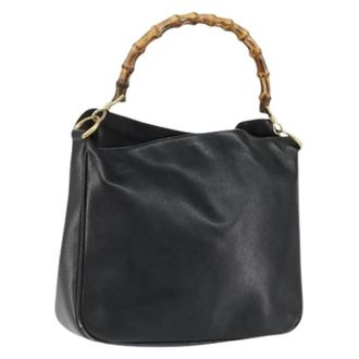 Gucci Sac &agrave; main vintage en cuir Pre-owned - Femme - Pre-owned - Noir - Taille: ONE Size