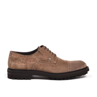 Baldinini Wildleder Schn&uuml;rschuh - - Shoes - Herren - Braun - 41 EU