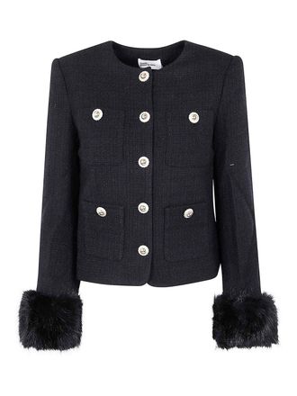 Self Portrait Casualjacke - Schwarz