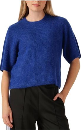 Moss Copenhagen Damen, Strickwaren, Blau, SGr&ouml;&szlig;e