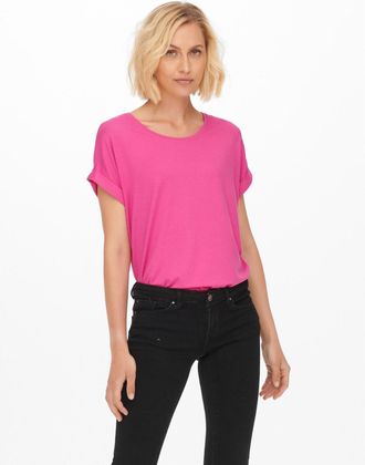 Only T-Shirt 15106662 Rosa Regular Fit