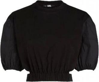 Karl Lagerfeld Femme, Tops, Noir, Taille: 40 FR Karl Lagerfeld - Hauts