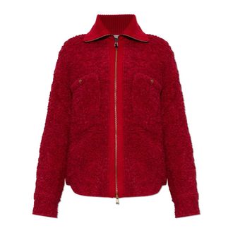 Moncler Strickjacke mit Taschen - - Knitwear - Damen - Rot - 2XS