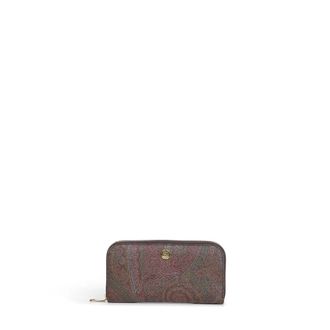 Etro Zip-around Geldb&ouml;rse - - Accessories - Damen - Braun - ONE SIZE