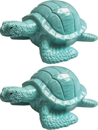 Generic Deckel f&uuml;r Wasserschrauben - Schutzdeckel in Schildkr&ouml;tenform 2 St&uuml;ck - Harzdeckel f&uuml;r den Wasserboden | F&uuml;r Ersatz Hardware Innentank Badezimmer Dusc