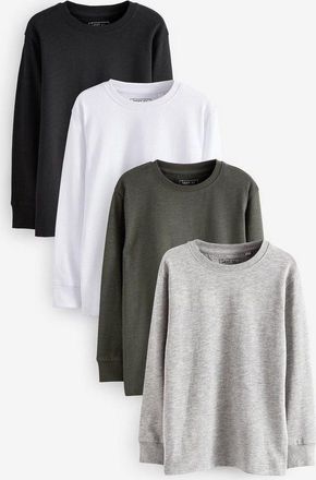 Next Langarmshirt Gemütliche Langarmshirts im 4er-Pack (4-tlg)