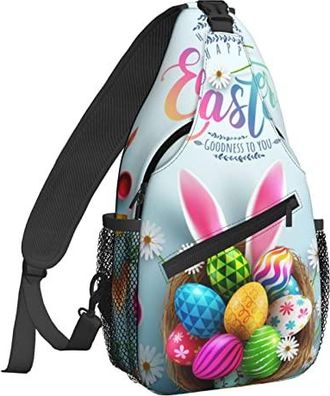 Generic OEufs De P&acirc;ques Sac Banane Multifonctionnel Sacs &Agrave; Dos Antivol Sac Poitrine Pour Homme Cyclisme Camping