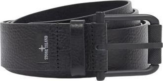 Stone Island Homme, Accessoires, Noir, Taille: 95 CM Ceinture en cuir